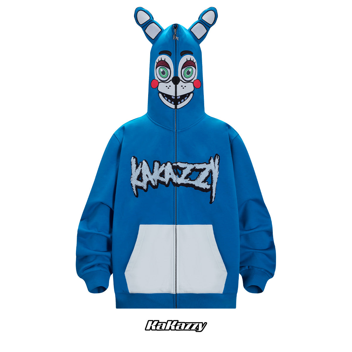 Kakazzy Full Zip Hoodie Blue（Eyes Can See） – kakazzy