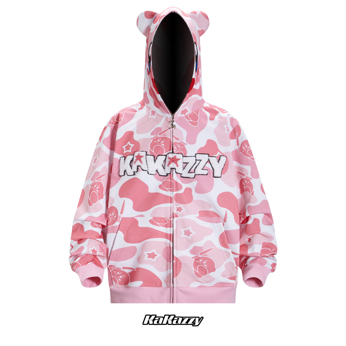 Kakazzy Full Zip Hoodie Pink（Eyes Can See） – kakazzy