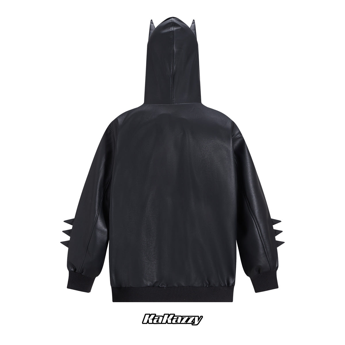 Kakazzy Leather Jacket Black（Eyes Can See） – kakazzy