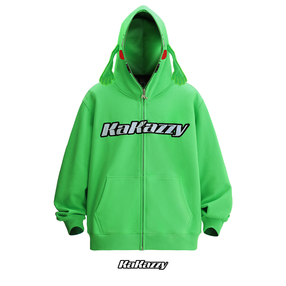 Kakazzy Full Zip Hoodie IridescentGreen – kakazzy