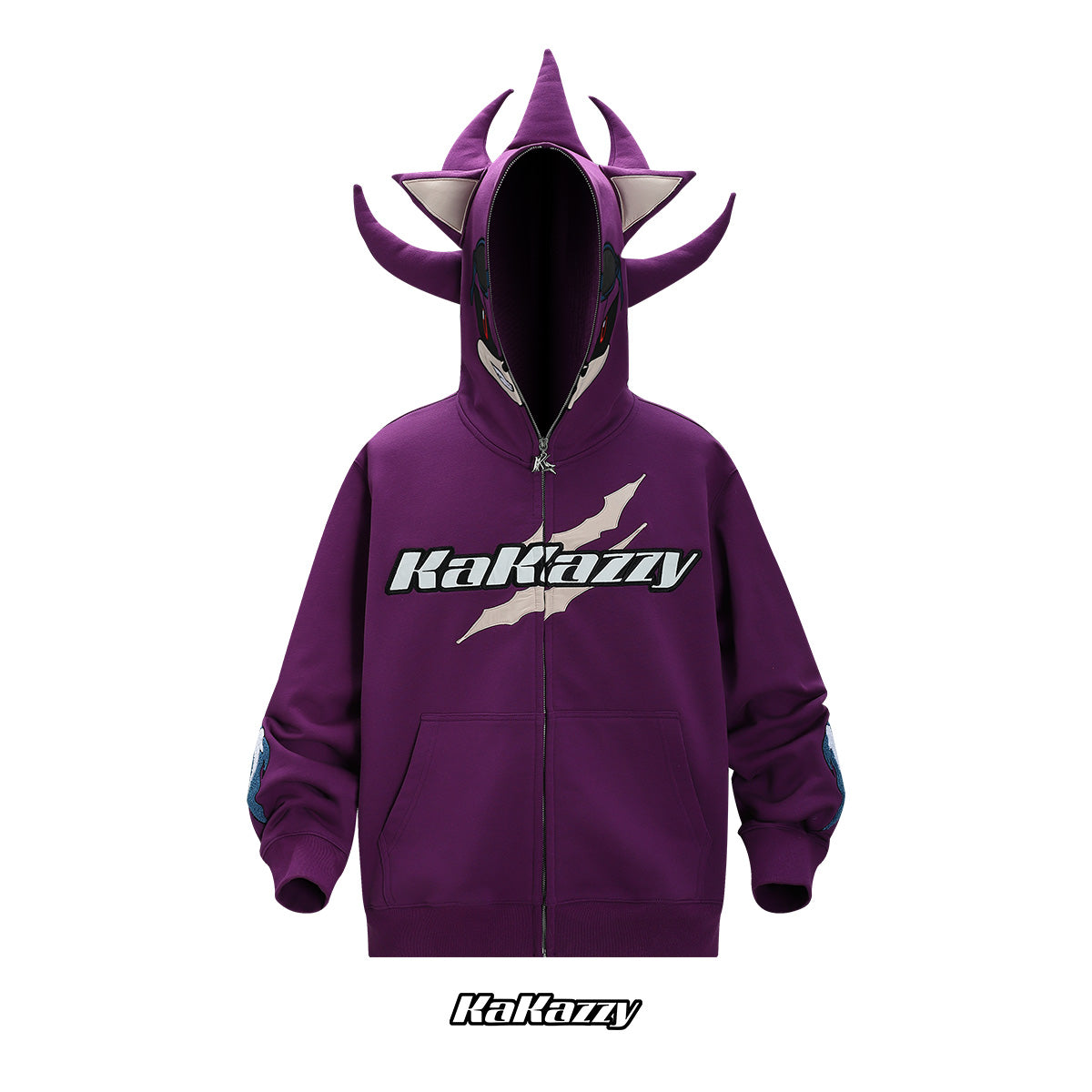 kakazzy Full Zip Hoodie Purple